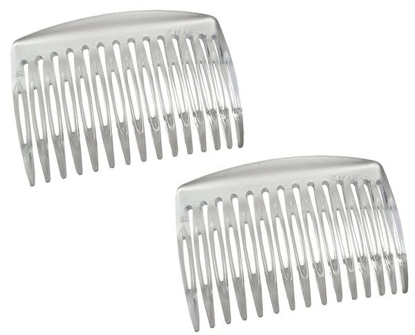 Parcelona French Nice N Simple Clear 2 Pieces Cellulose Side Hair Comb ...